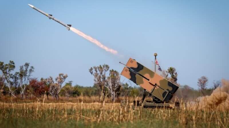 Primo lancio del AMRAAM dal NASAMS australiano